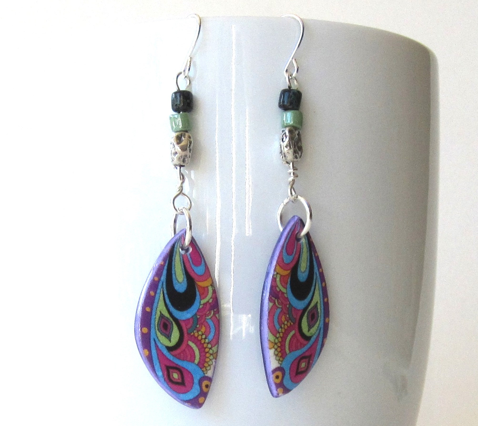 Dangle Earrings Boho Chic, Modern Boho Earrings, Bohemian Jewelry ...