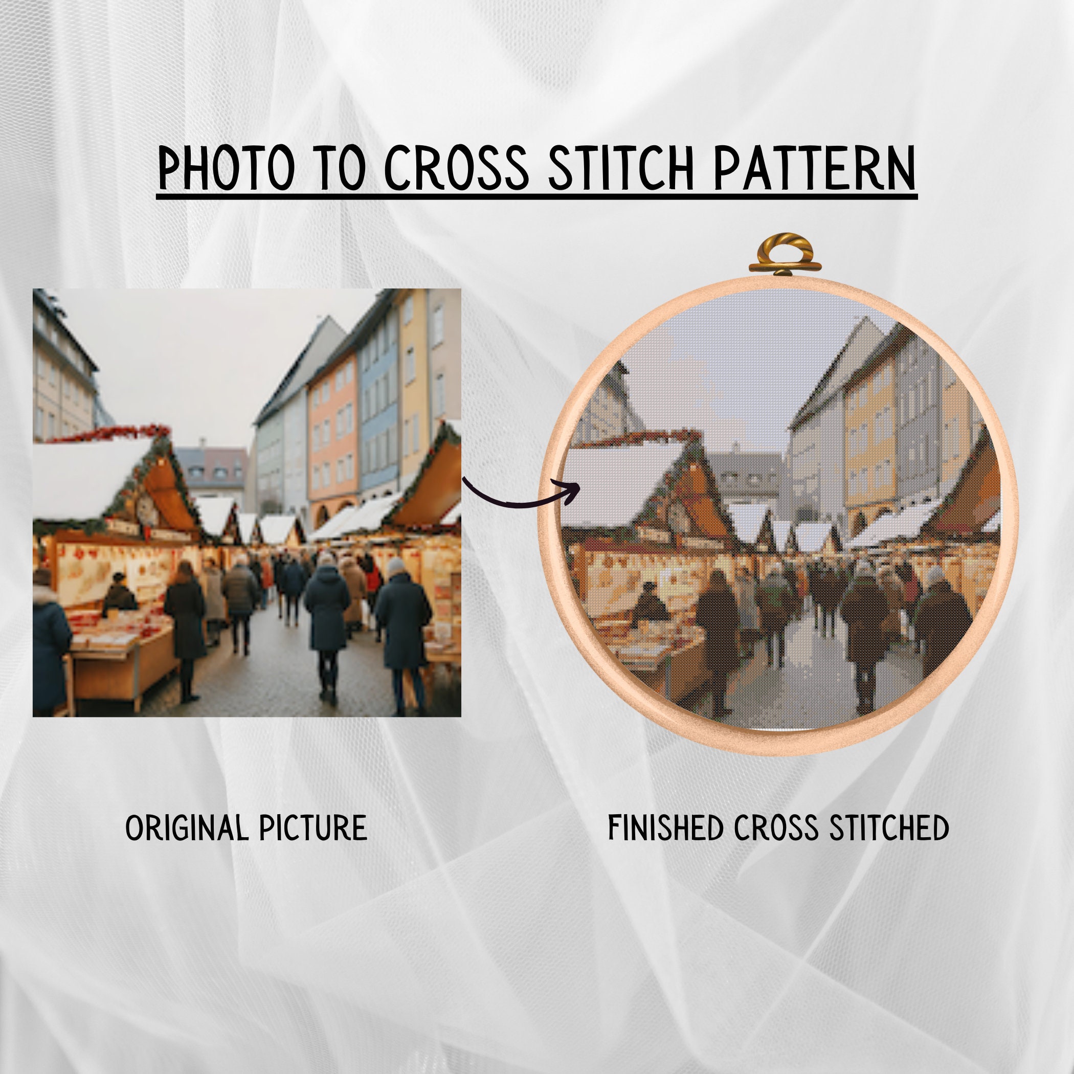 Photograph to Cross Stitch Pattern, Convert Your Photo to Custom Cross ...