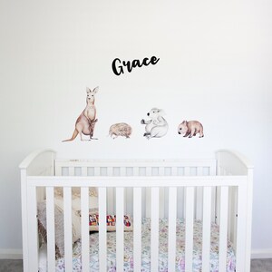Australian Animals Reusable FABRIC Wall Decals Eco Friendly Peel ...