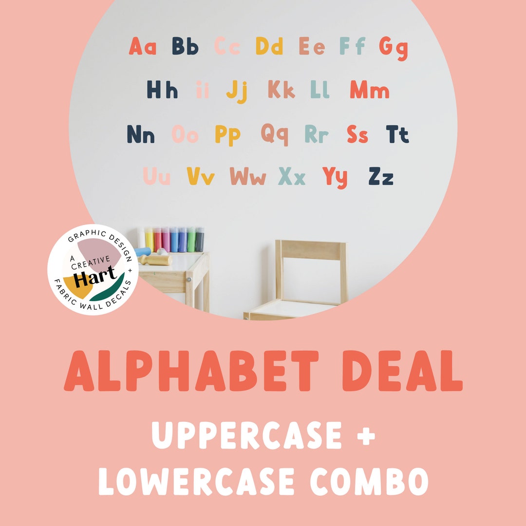Uppercase and Lowercase Alphabet Combo Deal - Etsy