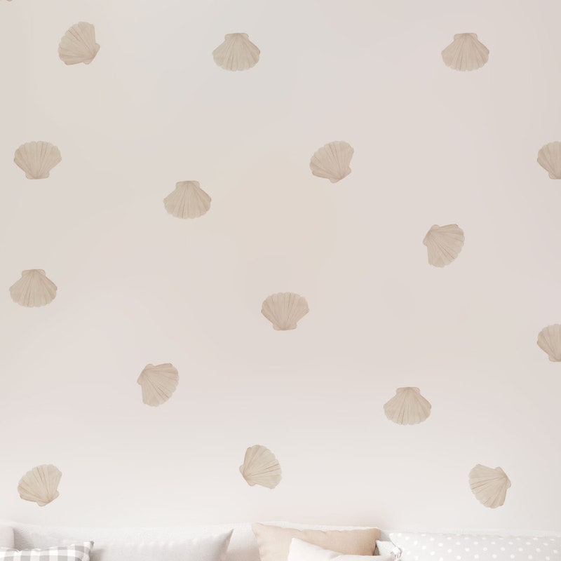 Scallop Wall Decal - Etsy