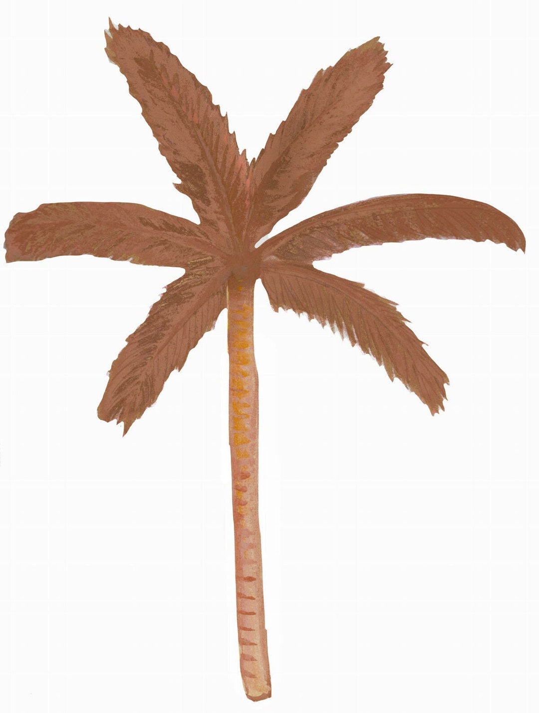 Palm Tree Fabric Wall Decals, Rust Palm Trees | FABRIC Wall Decals Eco ...
