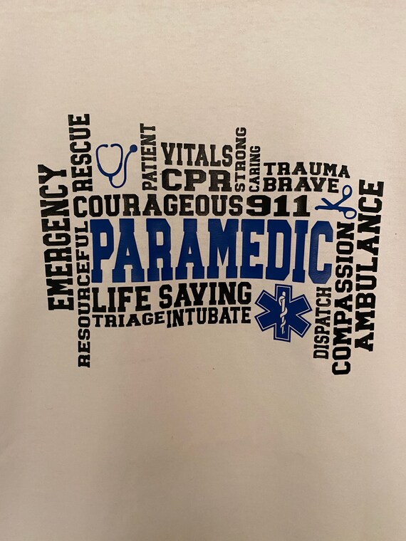 PARAMEDIC Word Art Unisex T-Shirt | Etsy