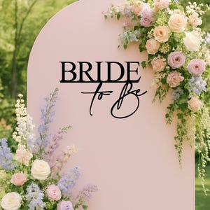 Bride to Be Backdrop Sign, Bridal Shower Decor, Miss to Mrs Sign ...