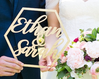 Large Personalized Backdrop Name Sign Geometric Name Cutout | Etsy