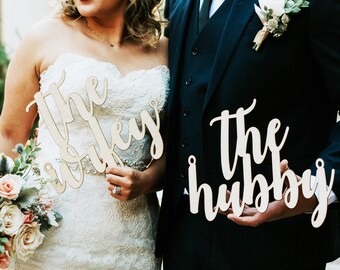 Wedding chair signs | Etsy