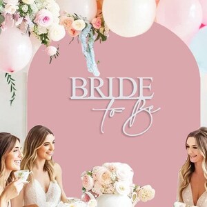 Bride to Be Backdrop Sign, Bridal Shower Decor, Miss to Mrs Sign ...