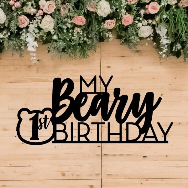 Baby Beary First Birthday - Etsy