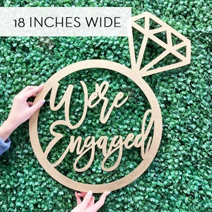 Engagement Sign for Party, Engagement Announcement, Engagement Photo ...