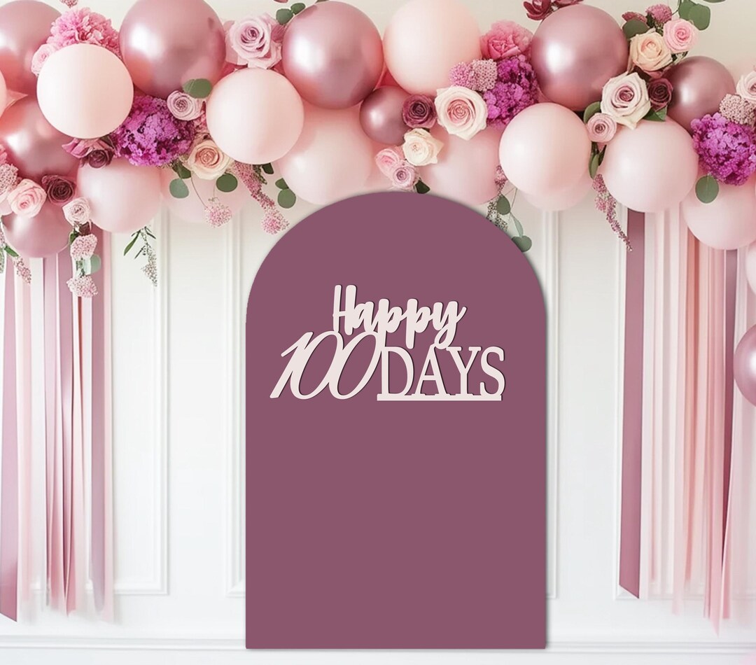 Happy 100 Days Sign, Korean 100th Day Celebration, Baekil Party Decor ...