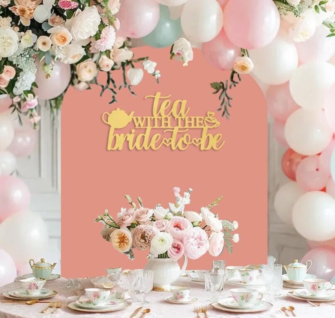 Tea With the Bride to Be, Bridal Tea Party Shower Decor, Bridal Shower ...