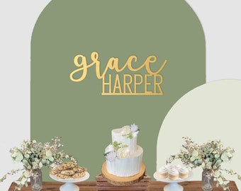 First Last Name Sign | Etsy