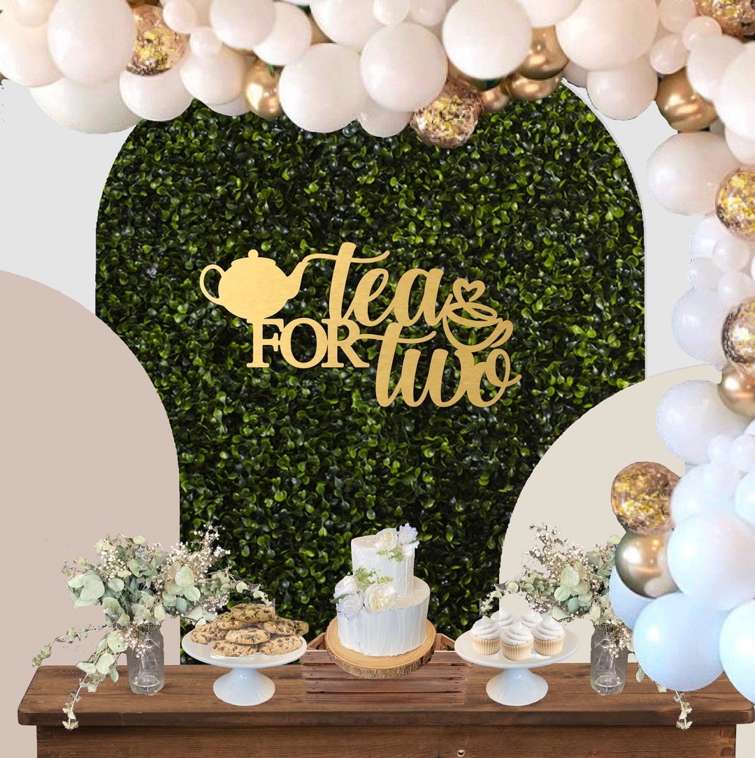 Tea for Two Birthday Sign, 2nd Birthday Girl Party Ideas, Tea Party ...