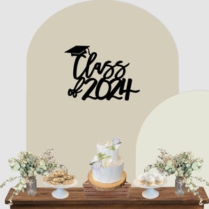 Class of 2024 Decorations, Signs for Graduation Backdrop Class of 2024 ...