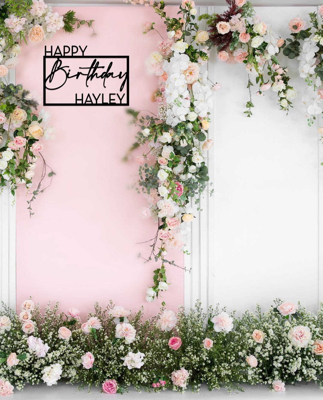 Custom Birthday Sign for Backdrop Name Sign for Party, Personalized ...