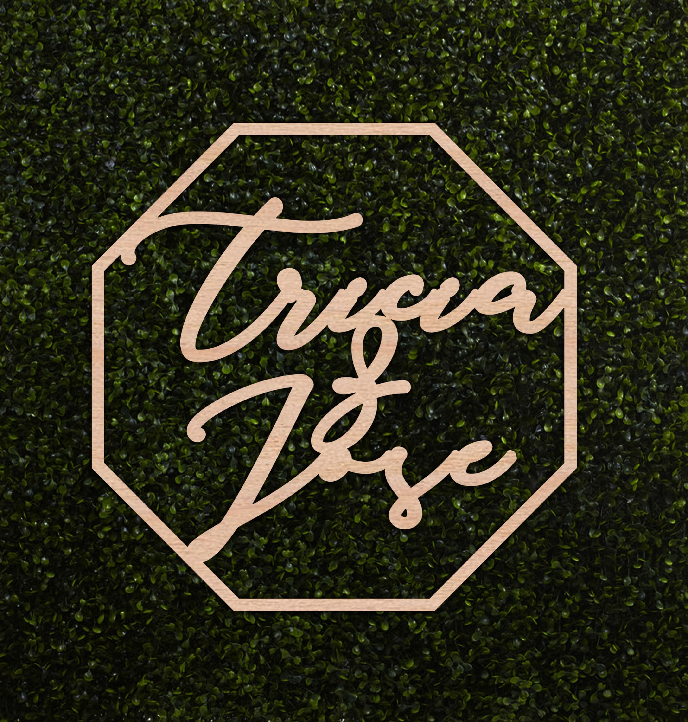 Large Personalized Backdrop Name Sign Geometric Name Cutout | Etsy