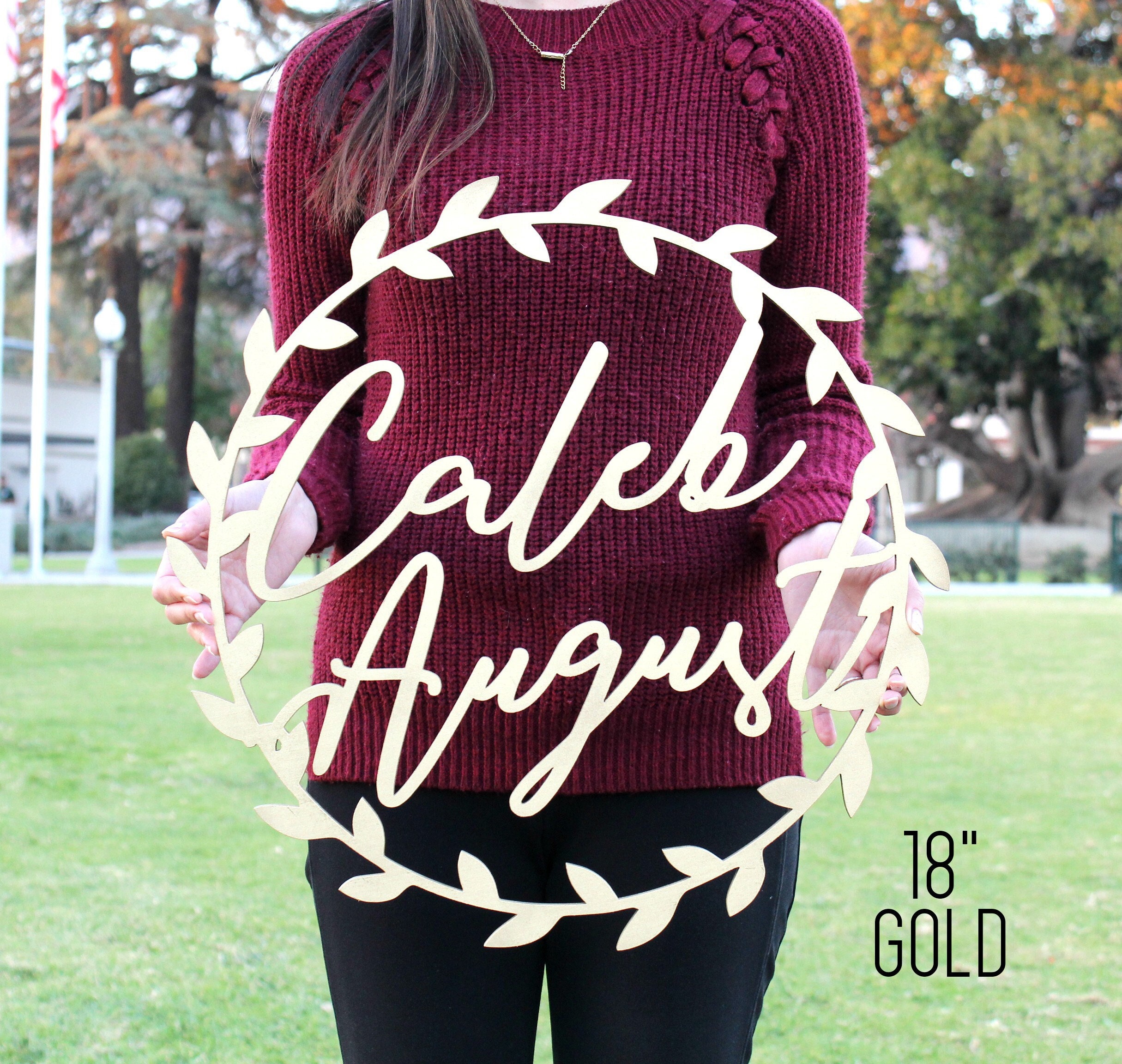 Custom Name Wreath Laser Cut Wreath Décor Signs Wedding - Etsy