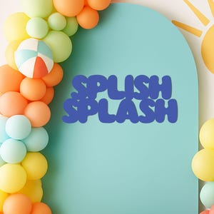 Splish Splash Birthday, Summer Pool Party, Water Park Theme Birthday ...