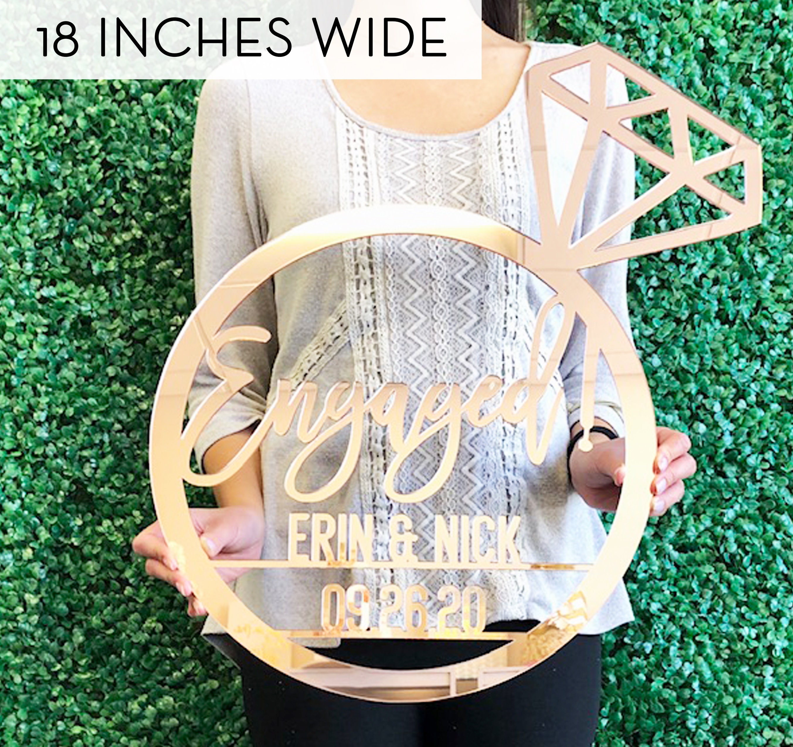 Custom Acrylic Engagement Party Sign Engagement Gifts for - Etsy