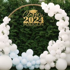 Custom Class of 2024 Decorations Signs for Graduation Backdrop Class of ...