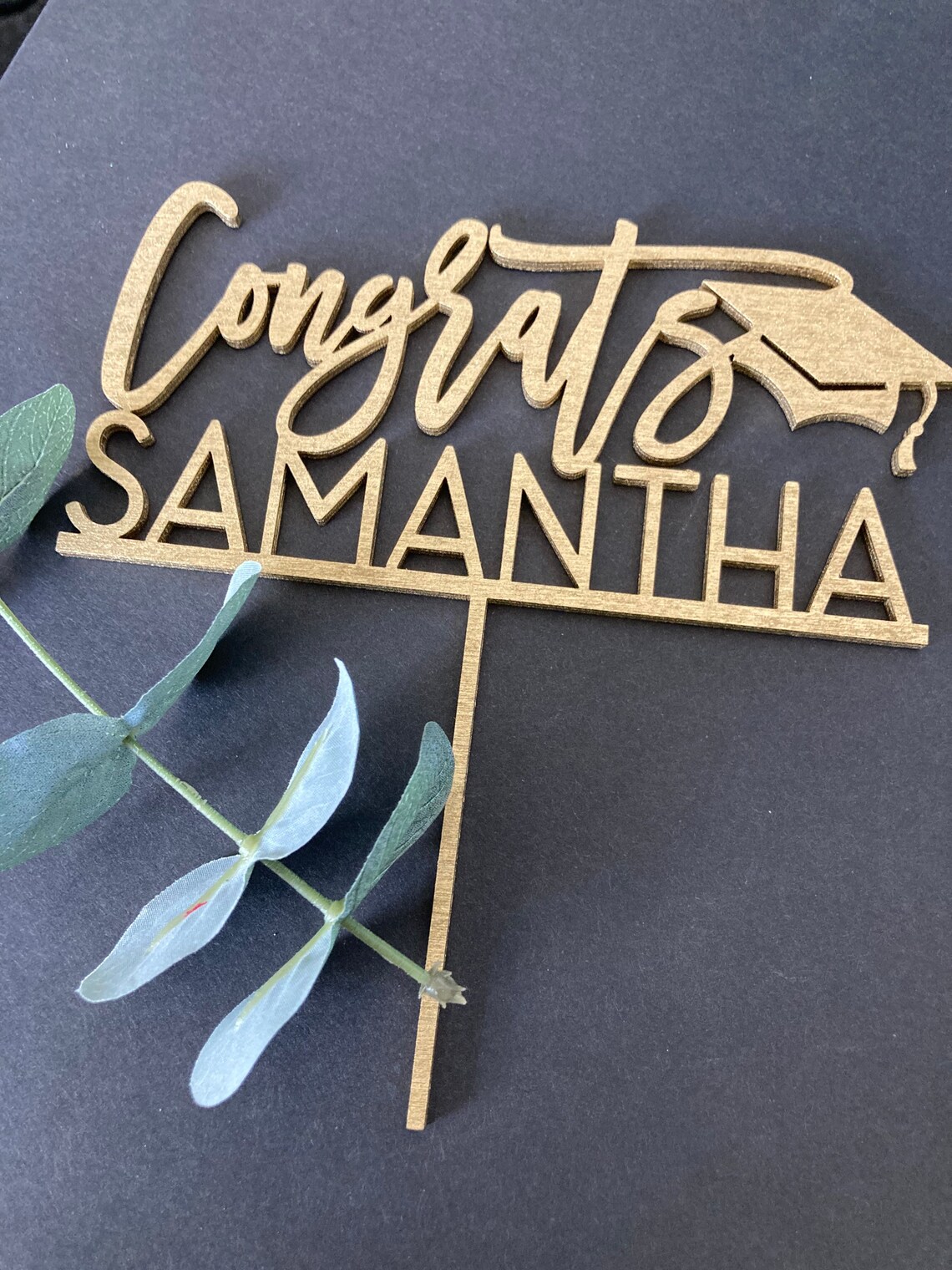Personalized Graduation Cake Topper, Congrats Grad Cake Topper Class of ...