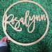 Large Custom Circle Name Sign Personalized First Name - Etsy