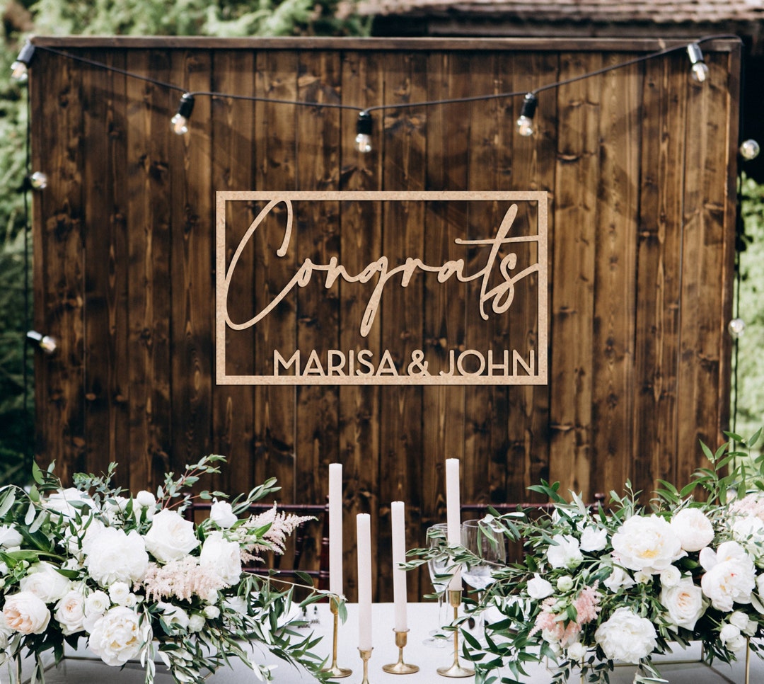 Custom Engagement Party Sign, Engagement Gifts for Couple, Engagement ...