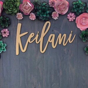 Large Custom Name Sign Backdrop Name Wood Sign Personalized | Etsy