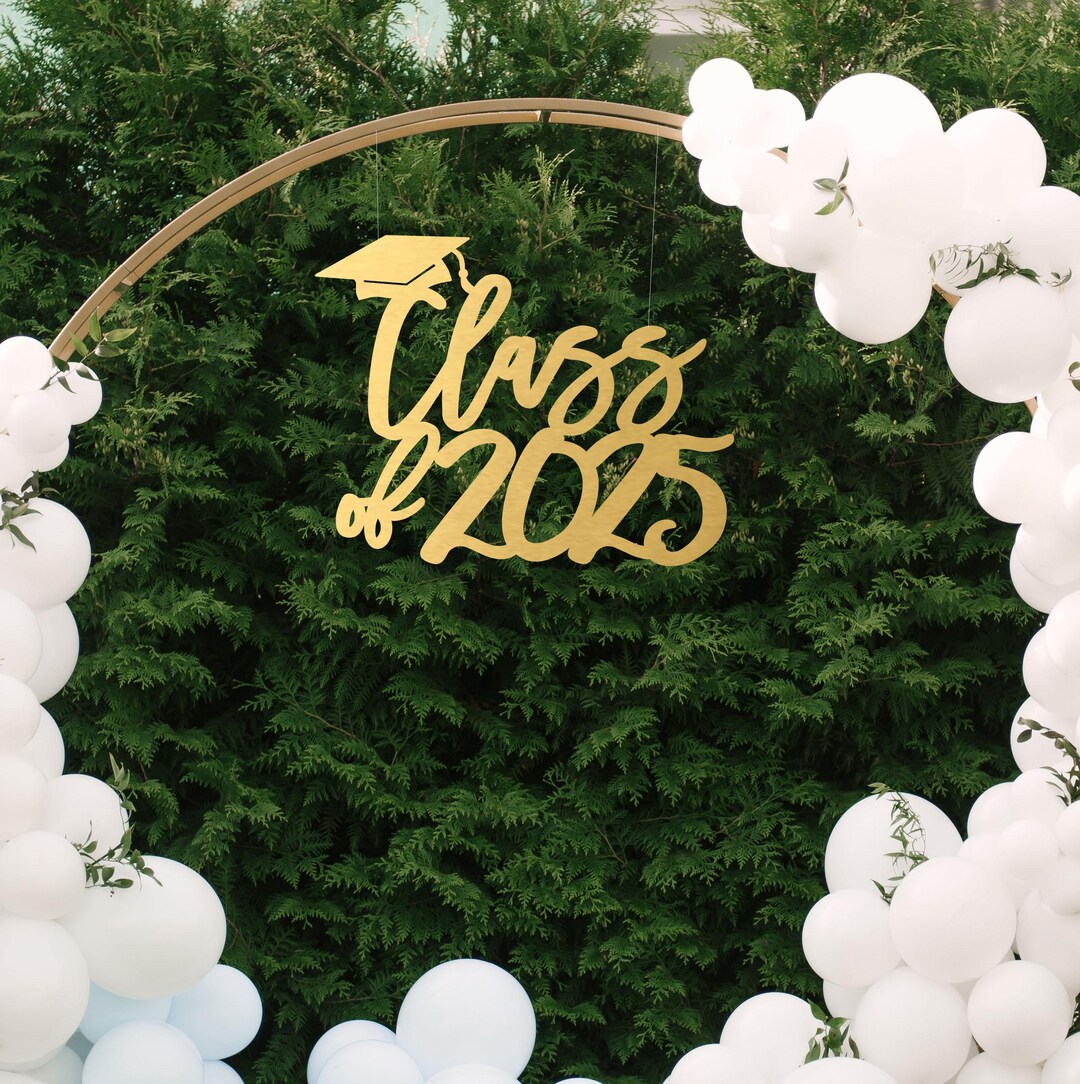 Class of 2025 Graduation Sign, Congrats Grad, Graduate, Senior Photos ...