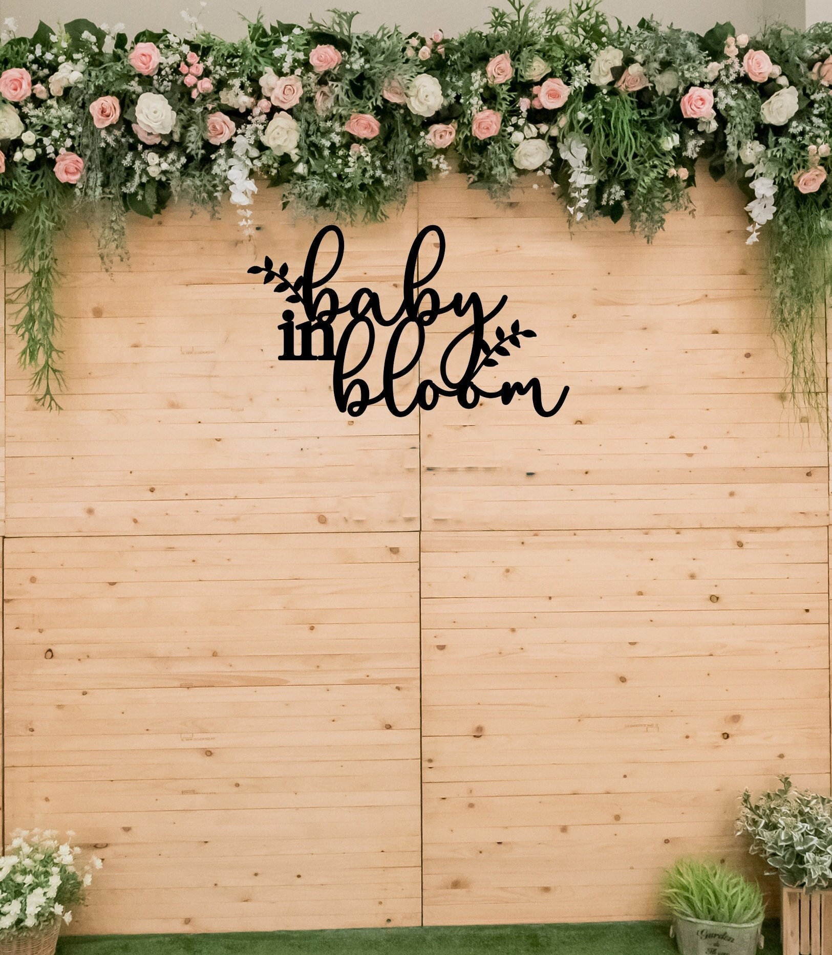 Baby in Bloom Garden Theme Baby Shower Theme Girl Wildflower - Etsy