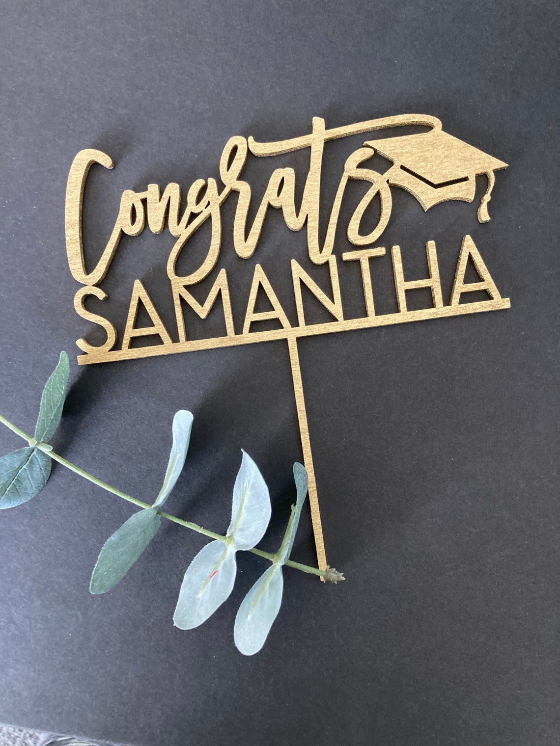 Personalized Graduation Cake Topper, Congrats Grad Cake Topper Class of ...