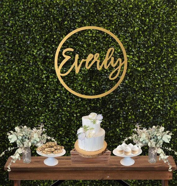 Large Custom Circle Name Sign Personalized First Name - Etsy