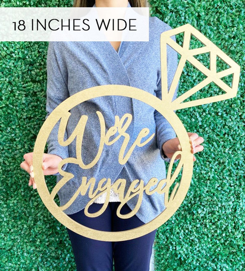 Engagement Sign for Party Engagement Announcement Engagement - Etsy