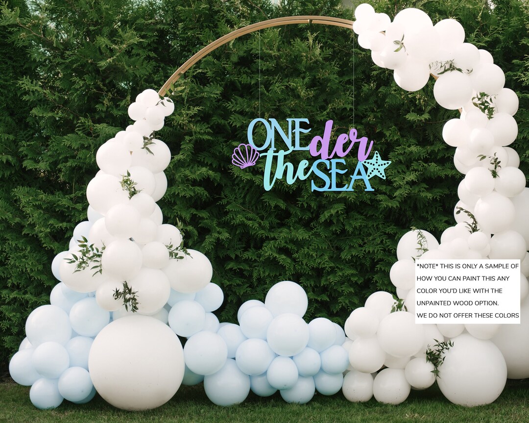 Mermaid 1st Birthday Mermaid Decor, Under the Sea Birthday, Ocean ...