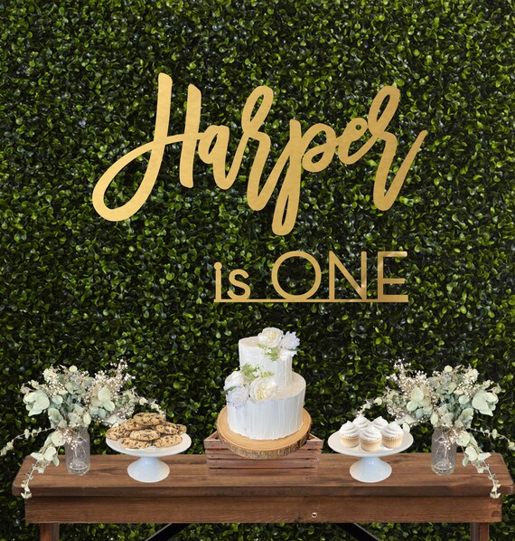 1st Birthday Sign Name Sign for Birthday One Sign First - Etsy