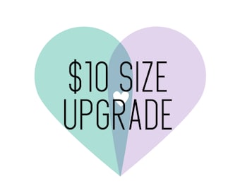 Size Upgrade Add-on - Etsy