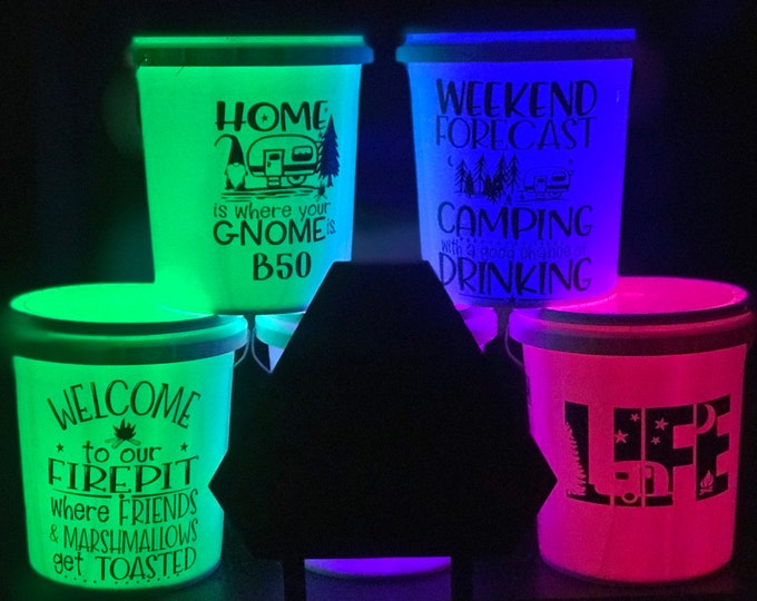 LED Lighted Camping Bucket - Etsy