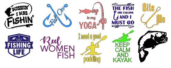 Fishing Vinyl Decals Outdoor Decals Car Decals Laptop - Etsy