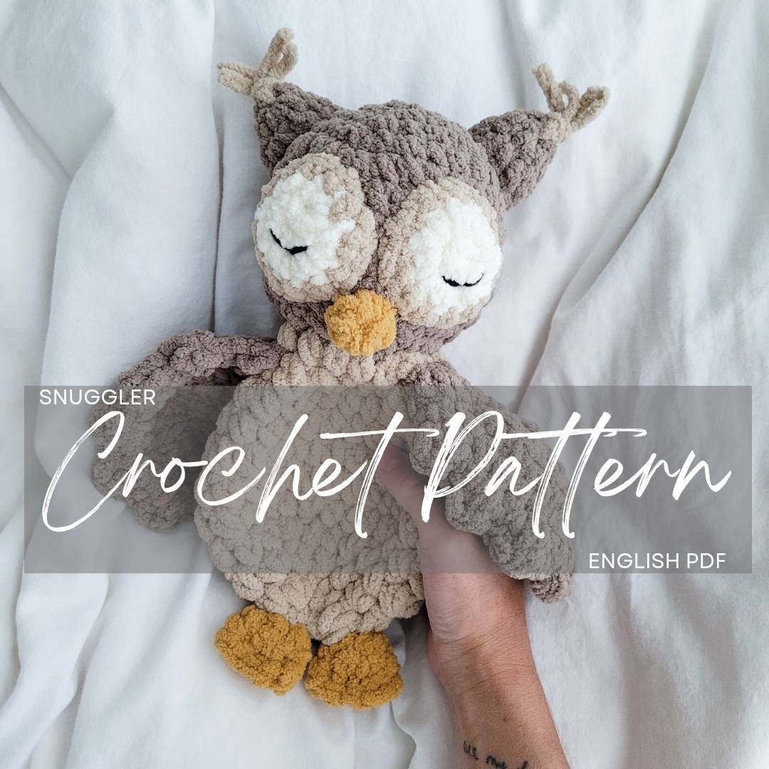 Pattern: Oakley the Owl Snuggler Pattern, Crochet Owl, Crochet Pattern ...