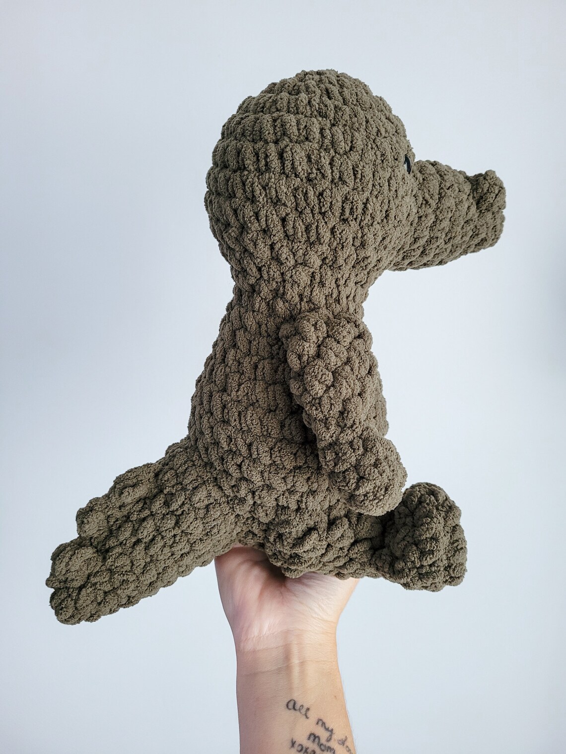 Crochet Alligator Stuffie Pattern: Archie, Super Bulky Yarn (PDF ...