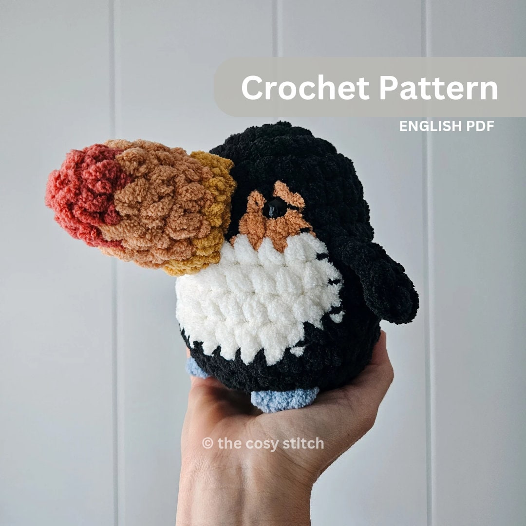 Pattern: Toucan Chubby Buddy, Crochet Pattern, Crochet Toucan, Crochet ...