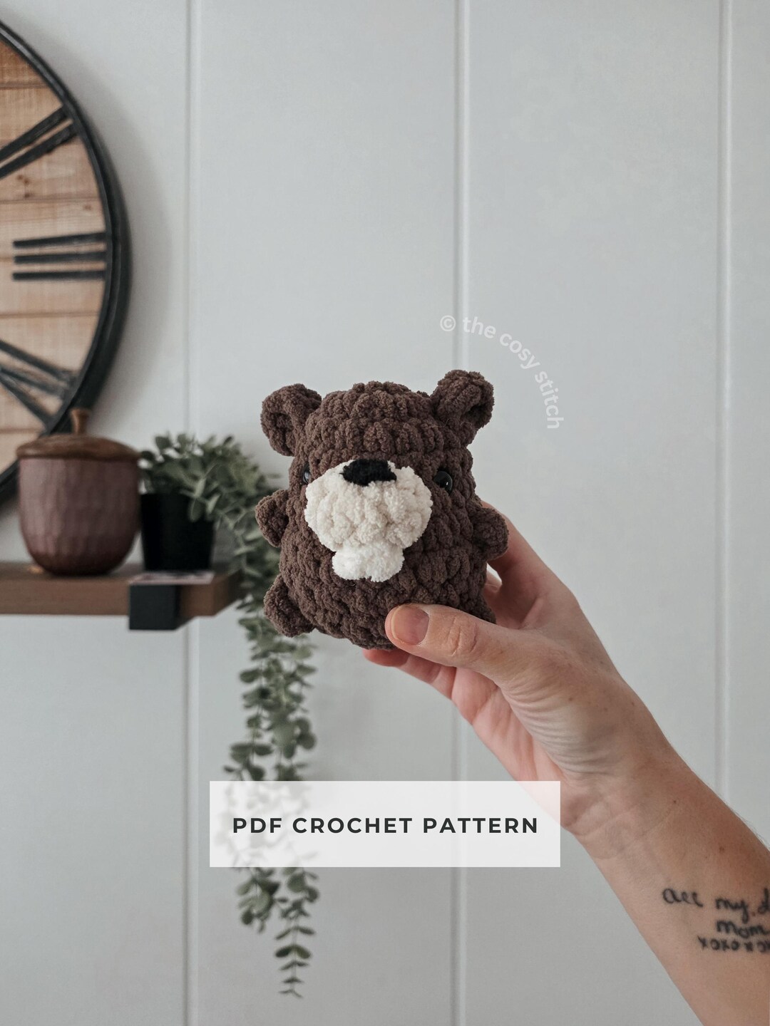 Chubby Beaver Crochet Pattern | Woodland Amigurumi Pattern | PDF ...
