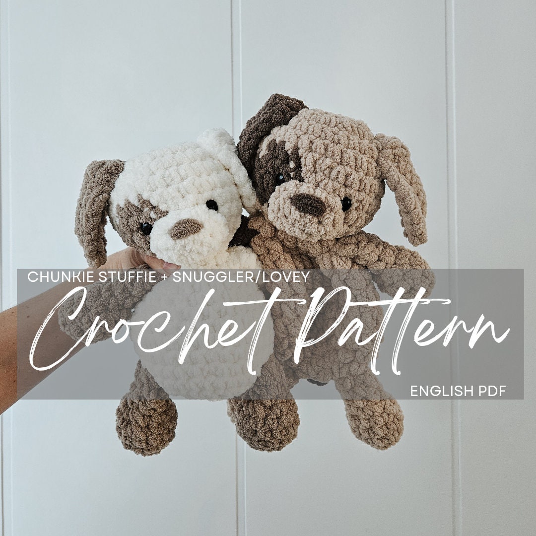 Crochet Puppy Pattern Bundle: Muppy Stuffie + Snuggler (PDF Pattern) - Etsy