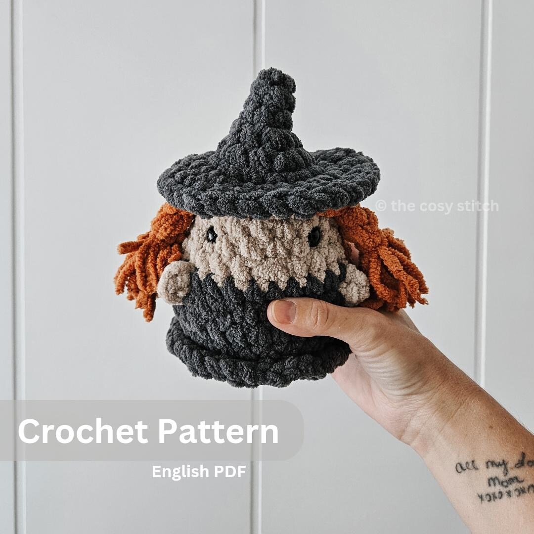 Pattern: Witch Chubby Boo Buddy, Crochet Pattern ONLY, Halloween ...