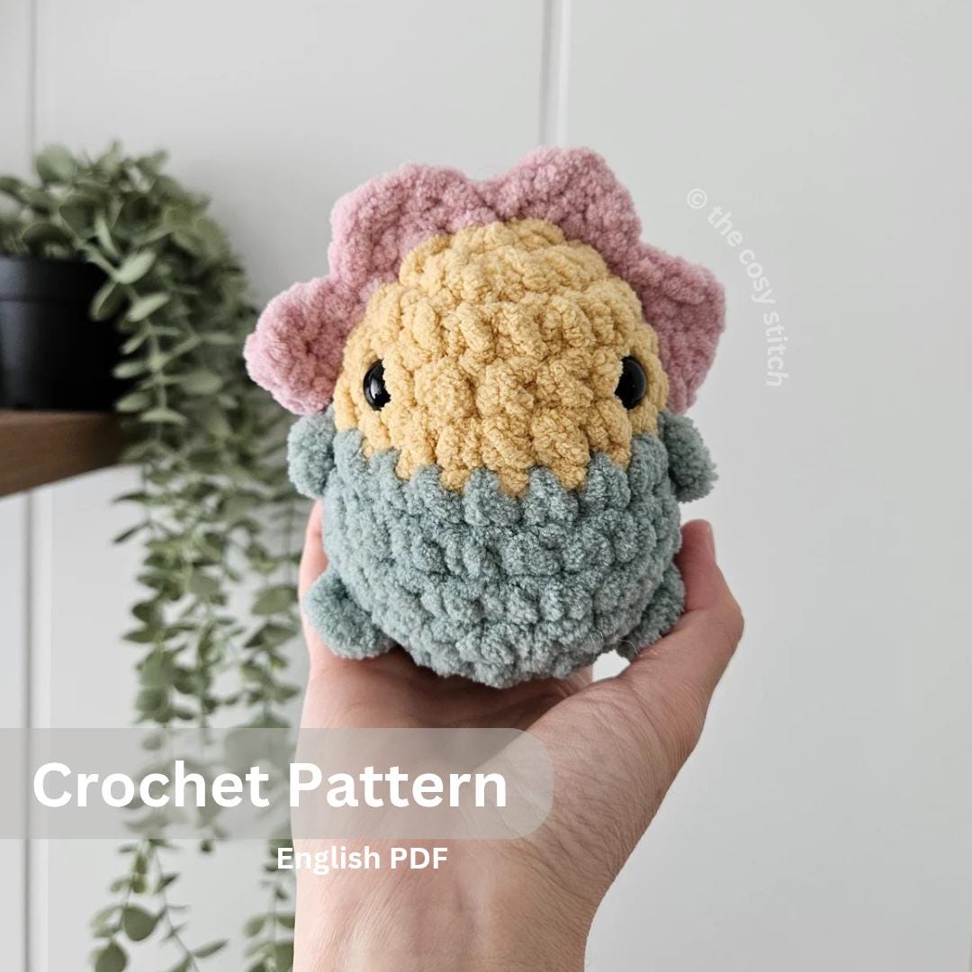Pattern: Crochet Flower Chubby Mini Buddy (PDF Pattern) - Etsy