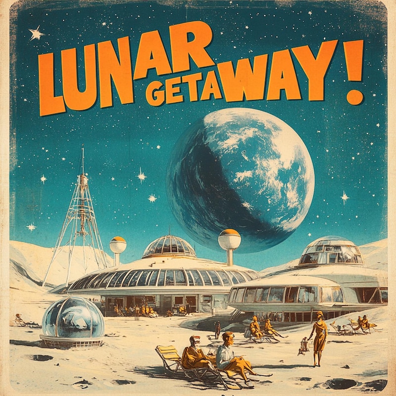 Retrofuturism Space Posters - Etsy