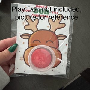 Christmas Play-doh Stocking Stuffer Card With Bag(play Doh NOT Included ...