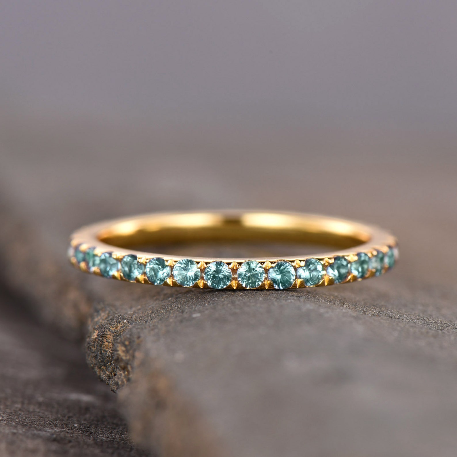 Alexandrite Ring Full Eternity Band Alexandrite Wedding Band | Etsy