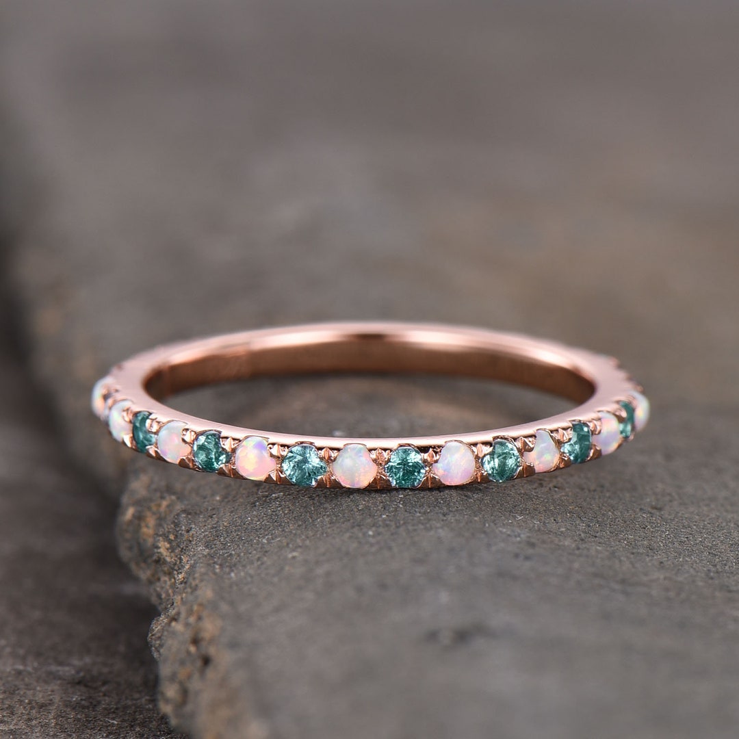 Alexandrite And Opal Ring