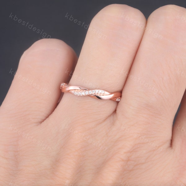 Twisted Wedding Ring - Etsy